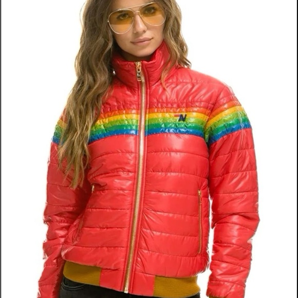 Aviator Nation | Jackets & Coats | Nwt Aviator Nation Glossy Cherry Red ...